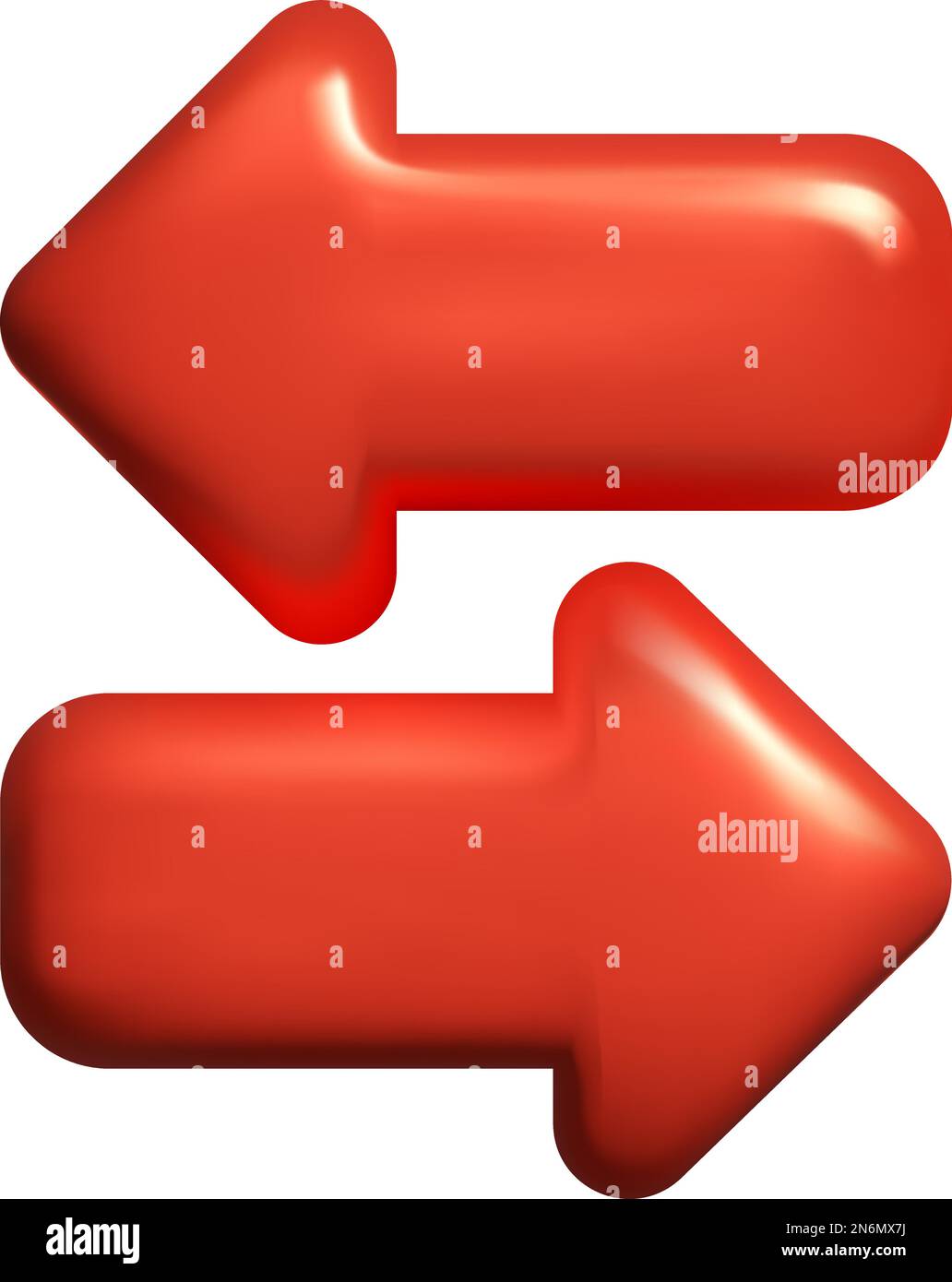 Transfer two arrows outline 3d icon. linear mesh style sign for mobile concept exchange and web ...