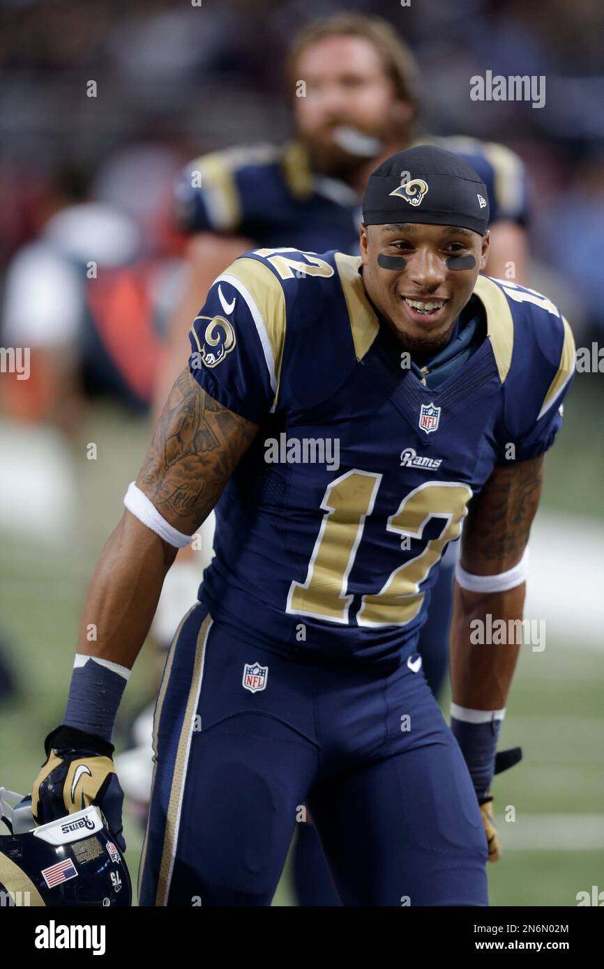 St. Louis Rams Stedman Bailey #12 celebrates after the NFL game against ...