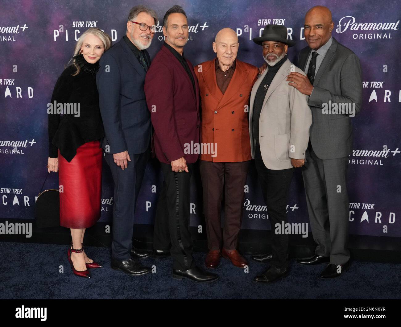Hollywood, CA , February 9, 2023. (L-R) Gates McFadden, Jonathan Frakes ...