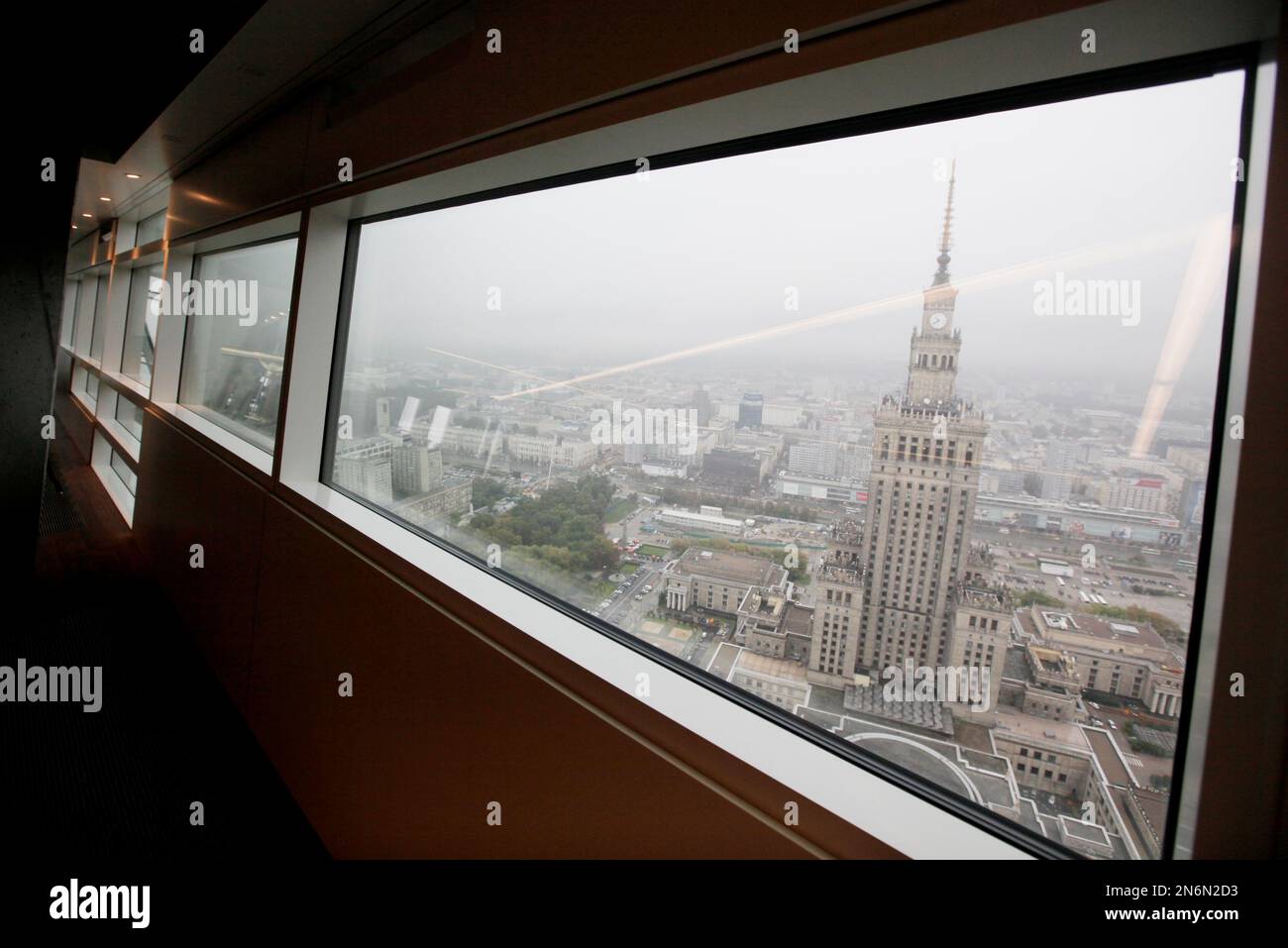 The communist era Palace of Culture is pictured from a suite located of ...