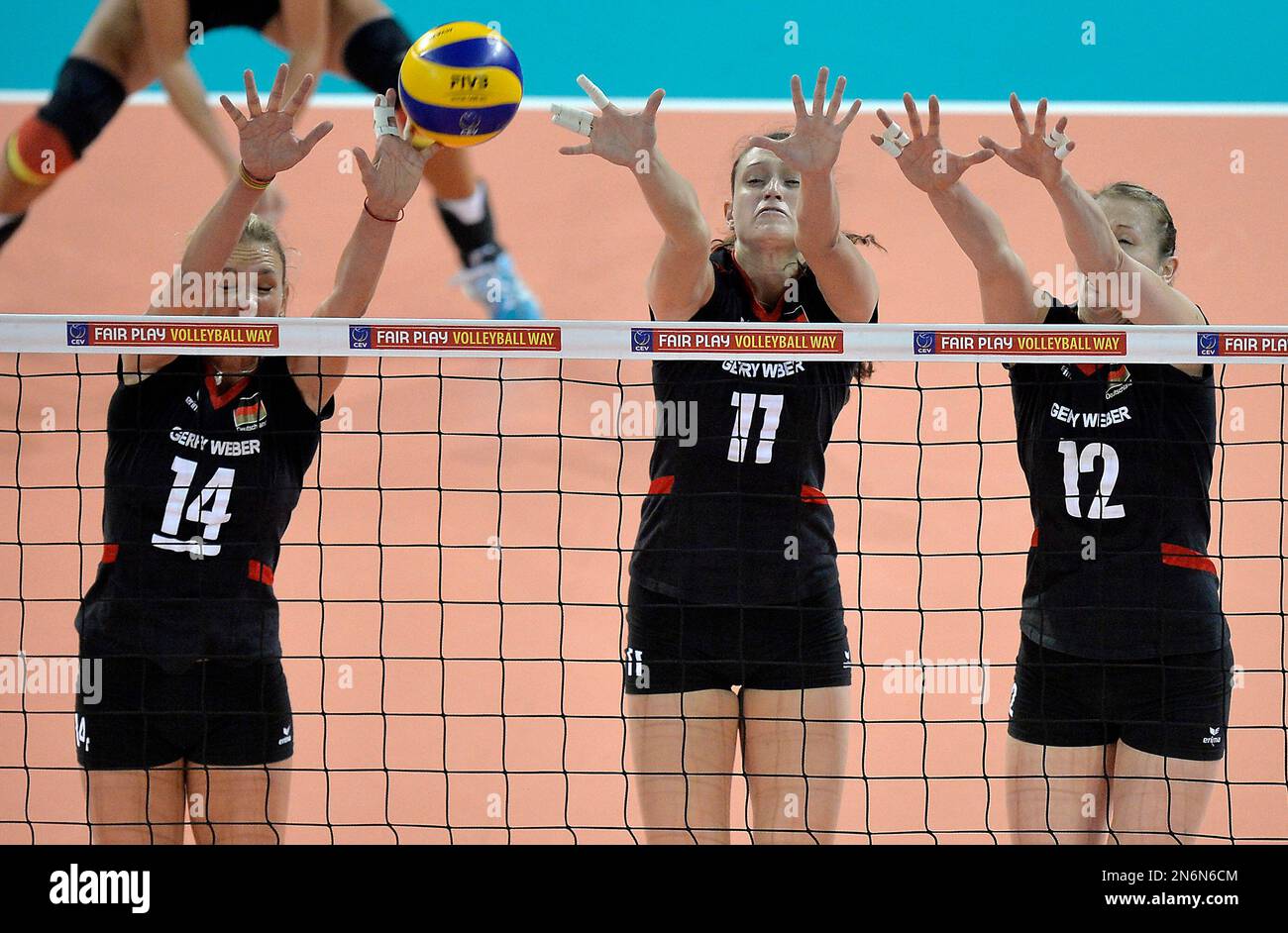 Germany's Margareta Anna Kozuch, Christiane Fuerst and Heike Beier ...