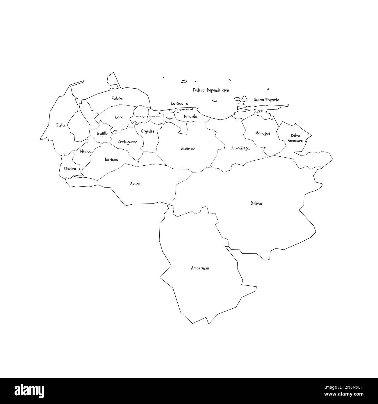 Venezuelan border Stock Vector Images - Alamy