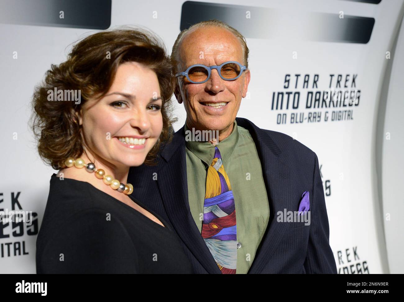 From left, Shari Stowe and Peter Weller gather to celebrate the ...