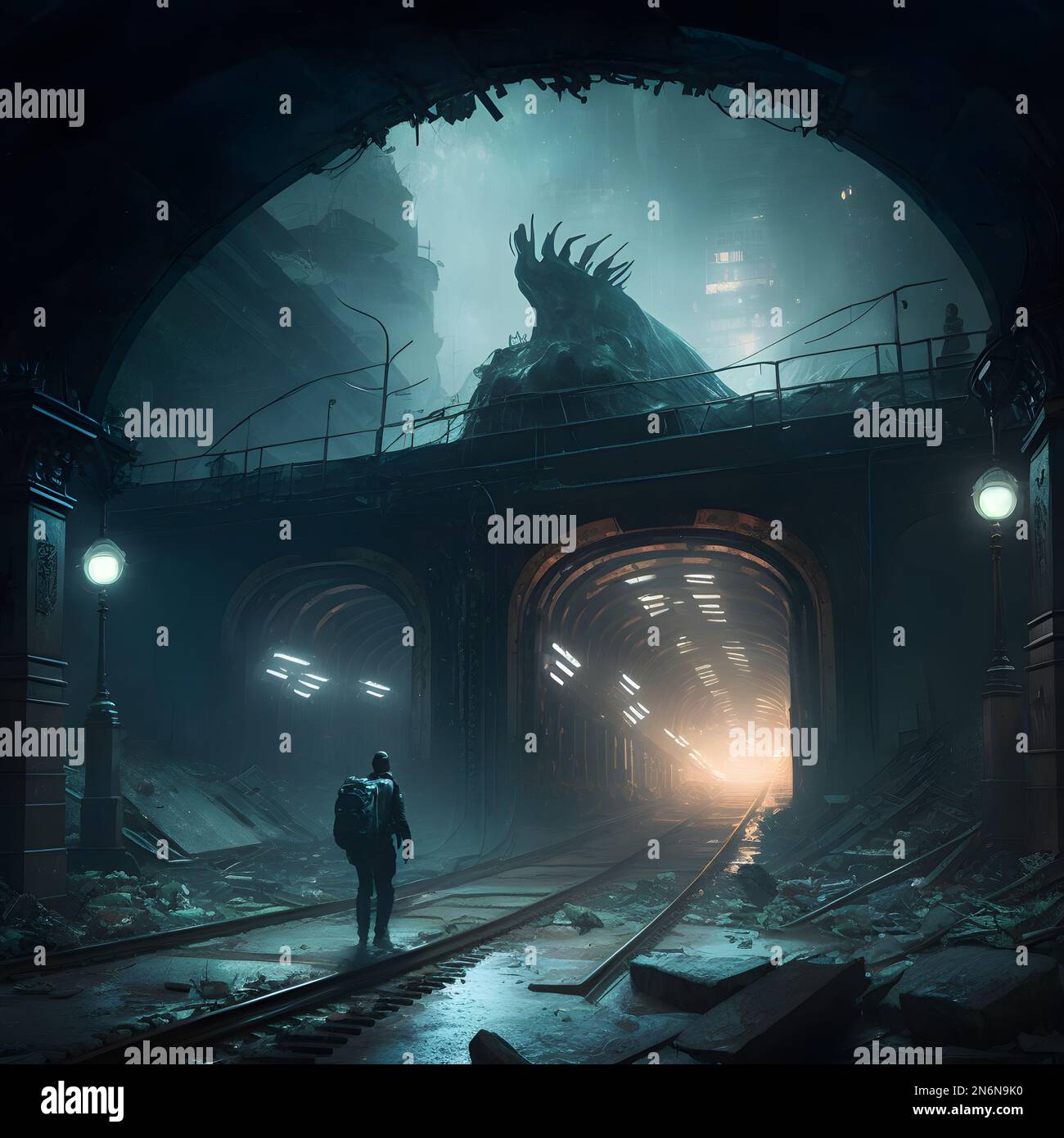 Dystopian art hi-res stock photography and images - Alamy