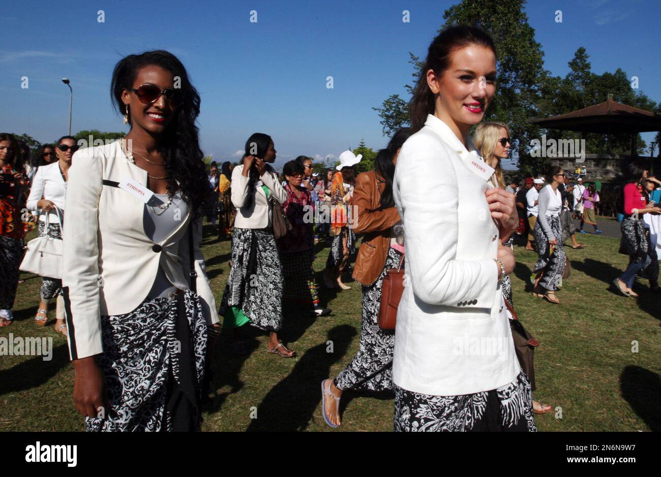 Miss World pageant contestants Miss Genet Tsegay Tesfay of Ethiopia ...