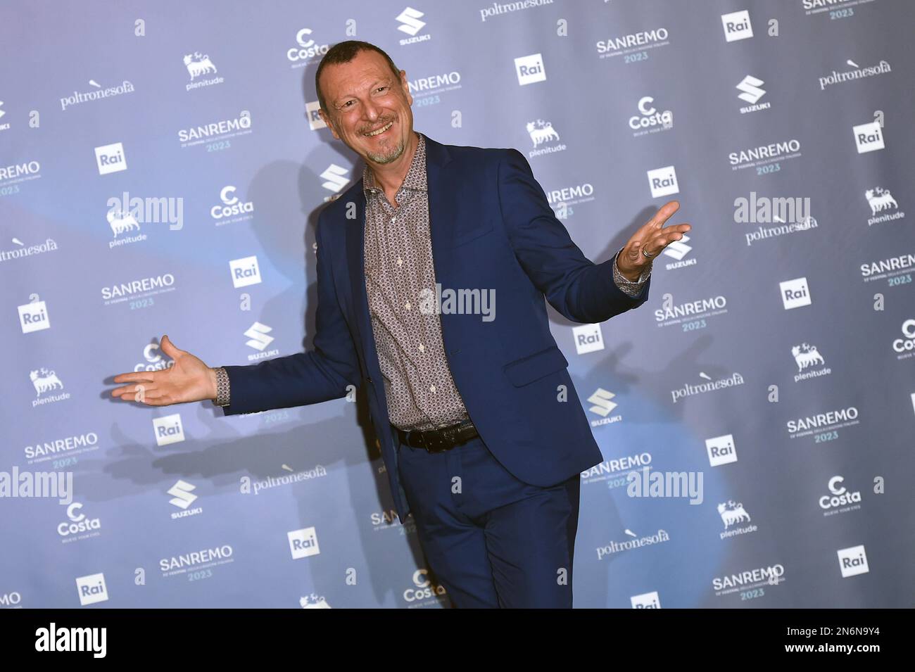 73 festival di sanremo amadeus hi-res stock photography and images - Alamy