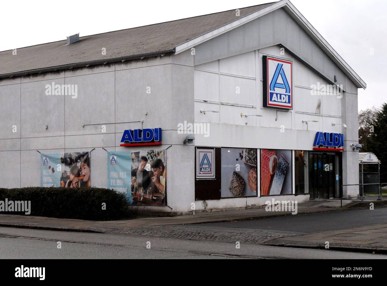 Copenhagen/Denmark/10 February 2023/ Deutsche Aldi grocery store in ...