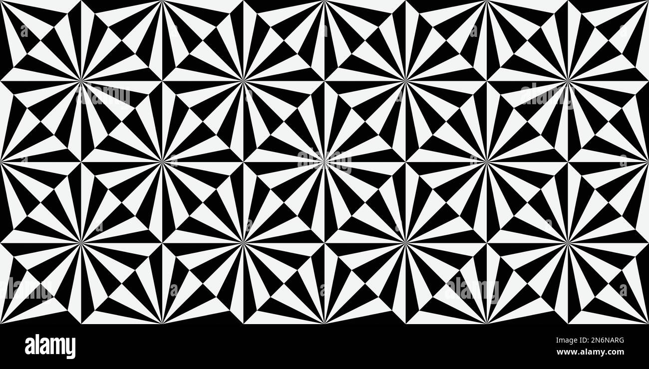 Vector seamless pattern with optical illusion. Geometric background ...