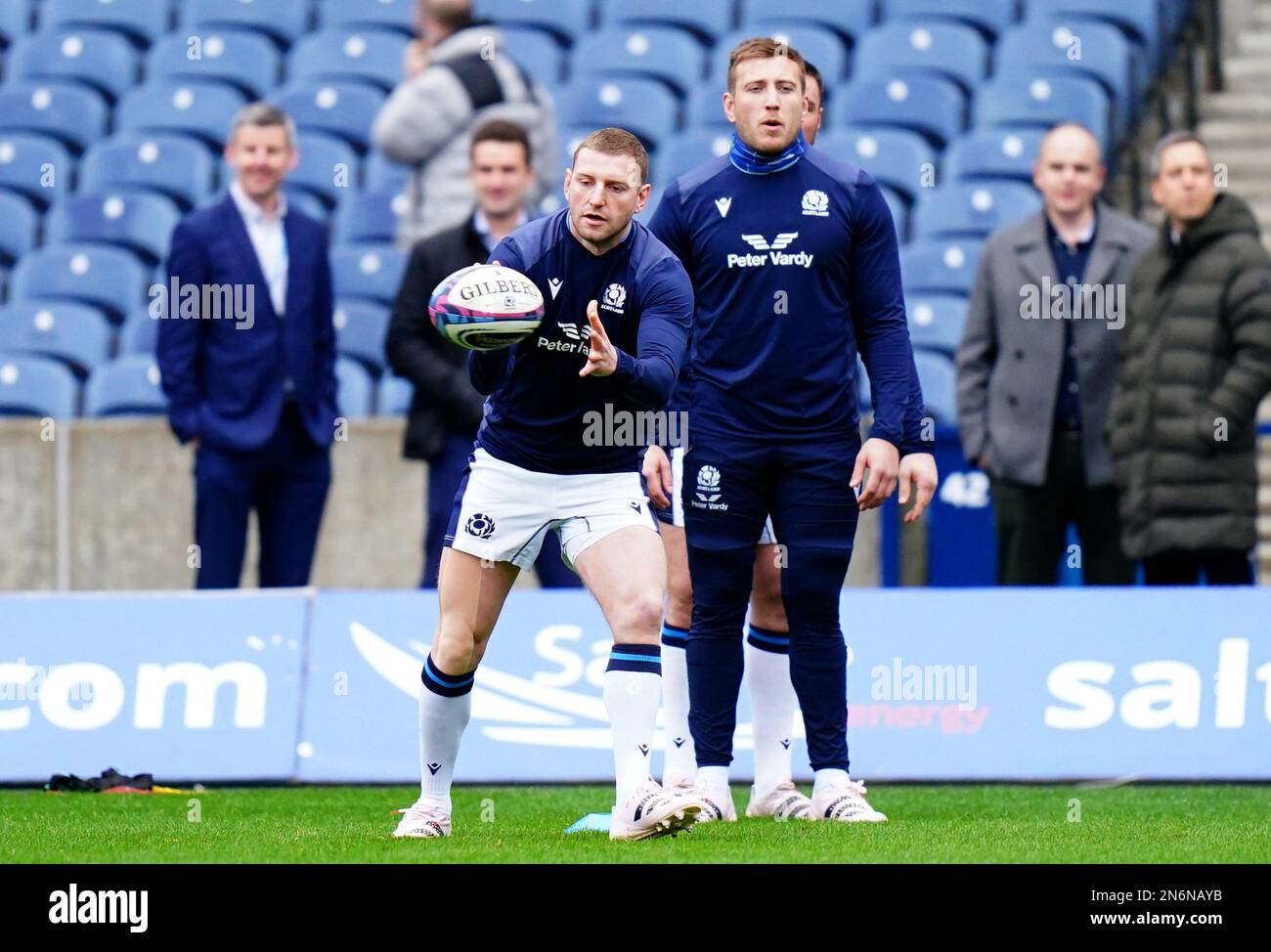 Scotland's Finn Russell during the Captain's Run training session at BT ...