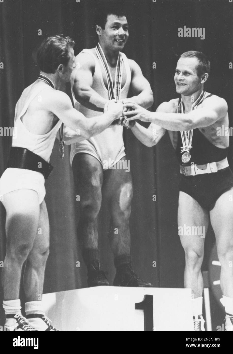 FILE - In this Oct. 11, 1964 file photo, gold medalist Yoshinobu Miyake ...