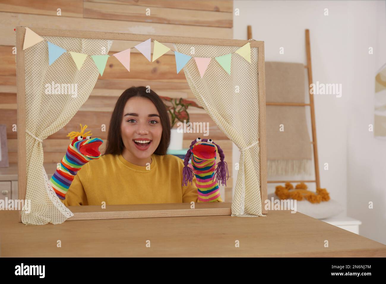 Adult puppet show stage hi-res stock photography and images - Alamy