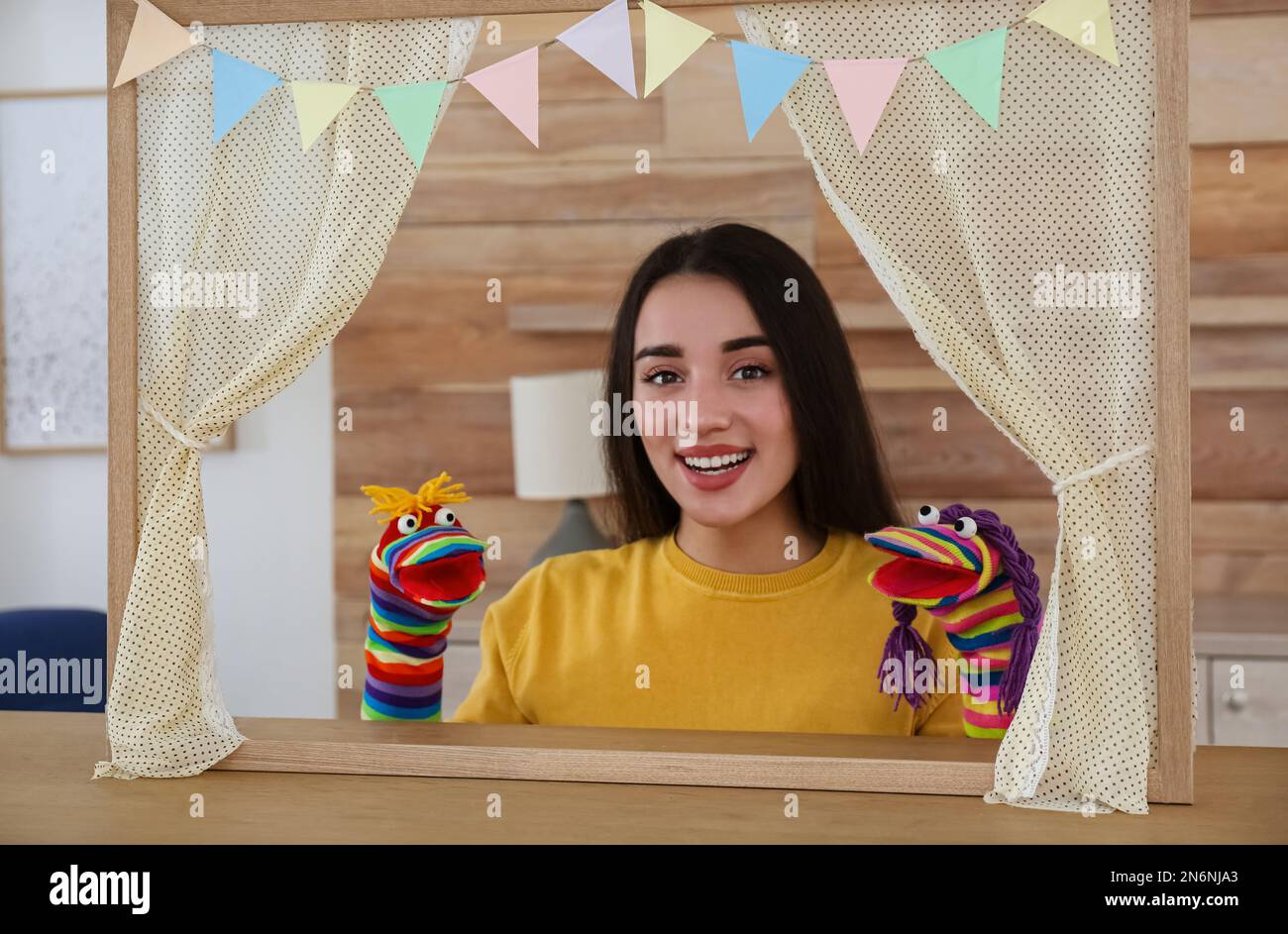 Adult puppet show stage hi-res stock photography and images - Alamy