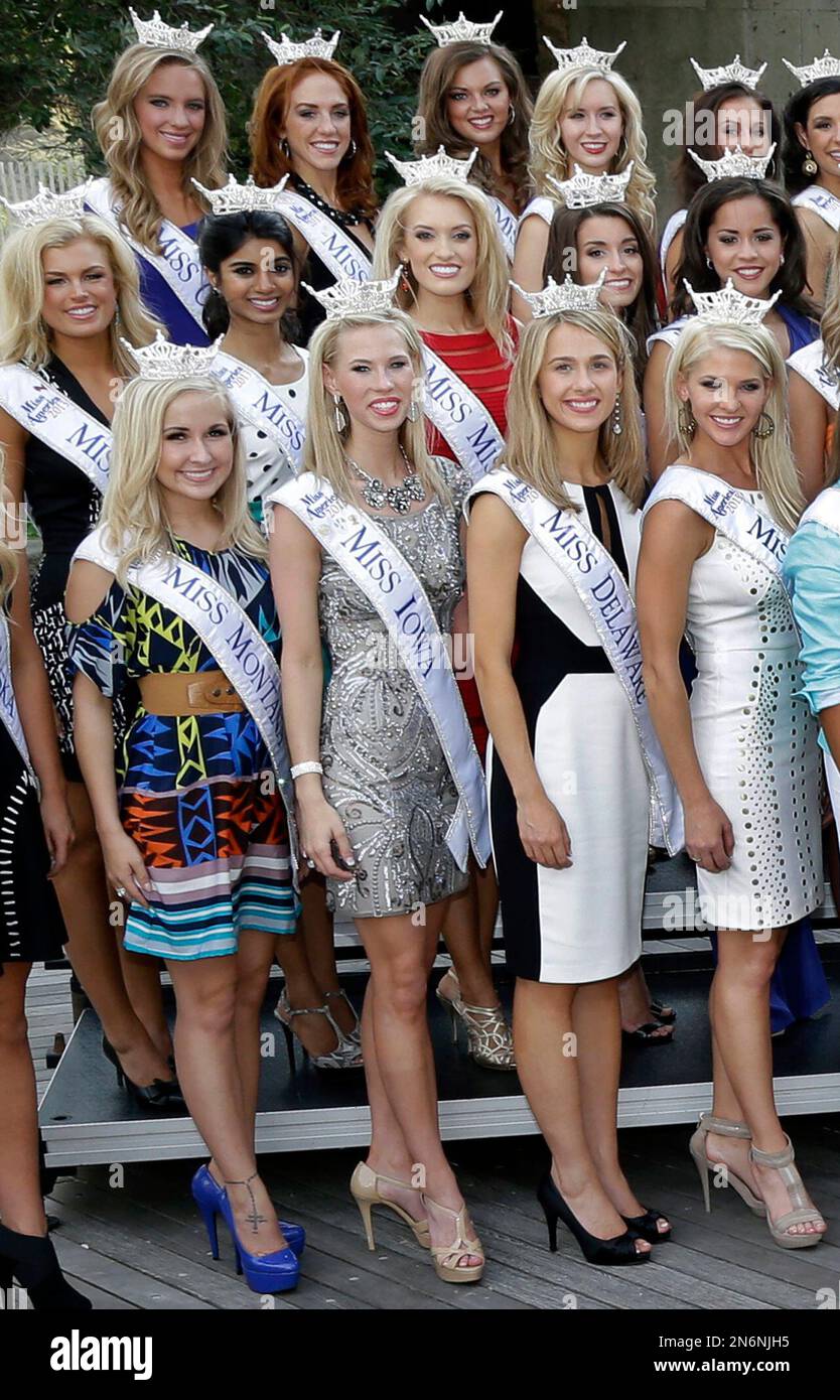 In this Tuesday, Sept. 3, 2013, photograph, Miss Iowa, Nicole Kelly ...