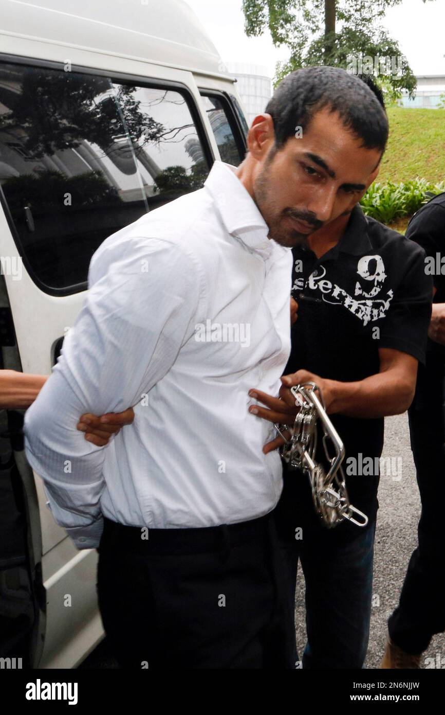 Australian truck driver Dominic Bird arrives at a court house in ...