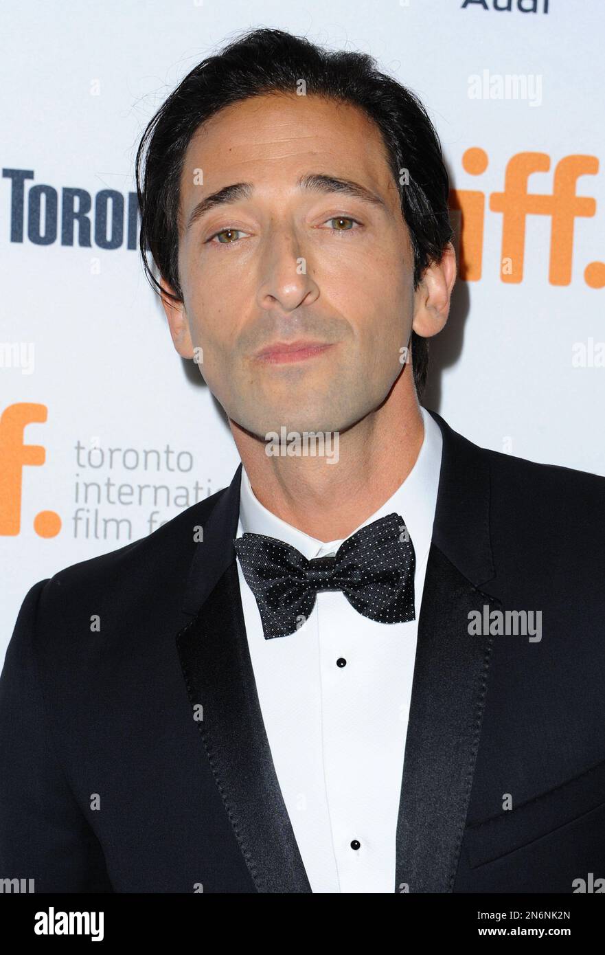 Actor Adrien Brody arrives at the premiere of "Third Person" on day 5 ...