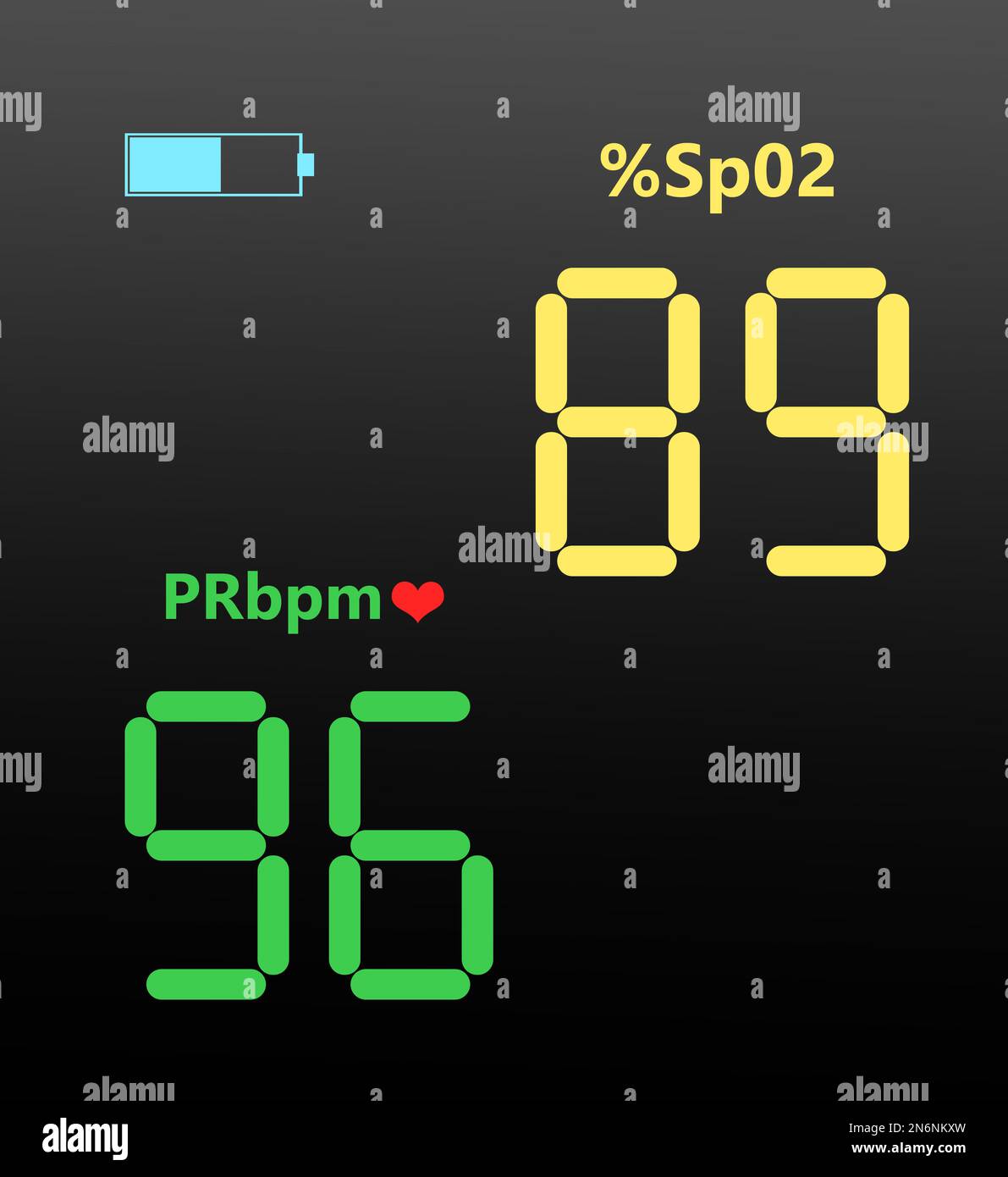 Blood oxygen level. Fingertip pulse oximeter display illustration Stock ... Blood oxygen level. Fingertip pulse oximeter display illustration Stock ...