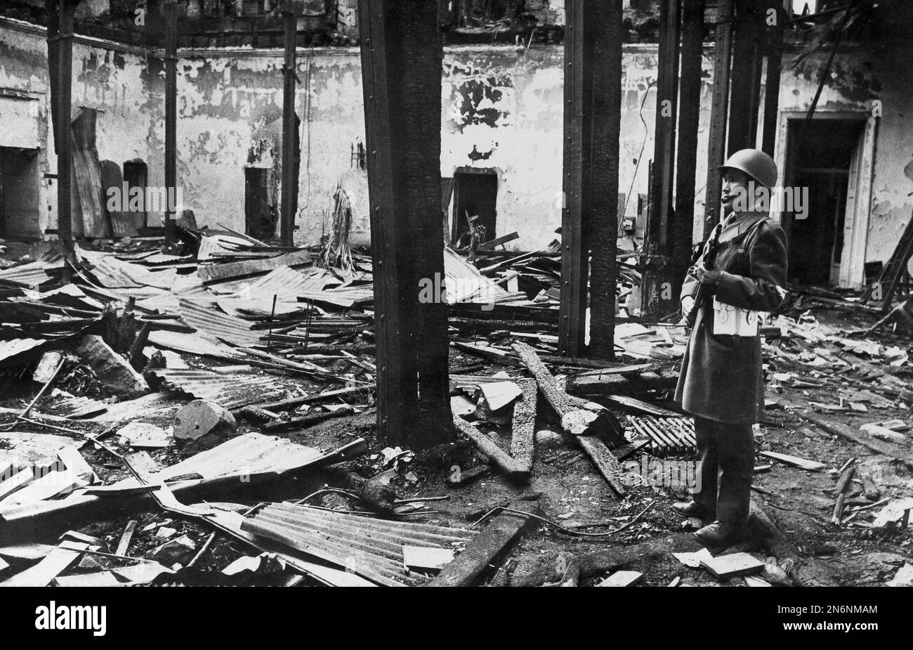 FILE - In this Sept. 29, 1973 file photo, a policeman stands guard ...