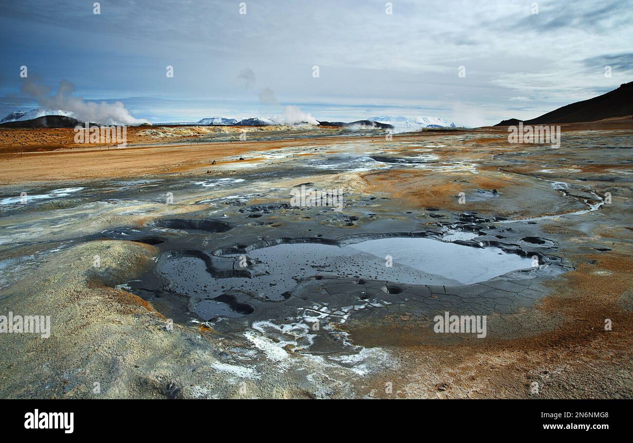 Icelandic Mud Pools Stock Photo - Alamy