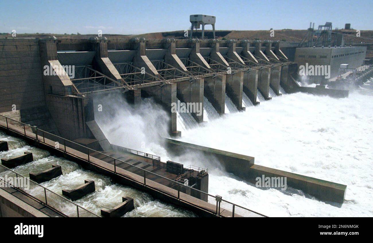 FILE - This July 1, 1999, file photo shows Ice Harbor Dam on the Snake ...