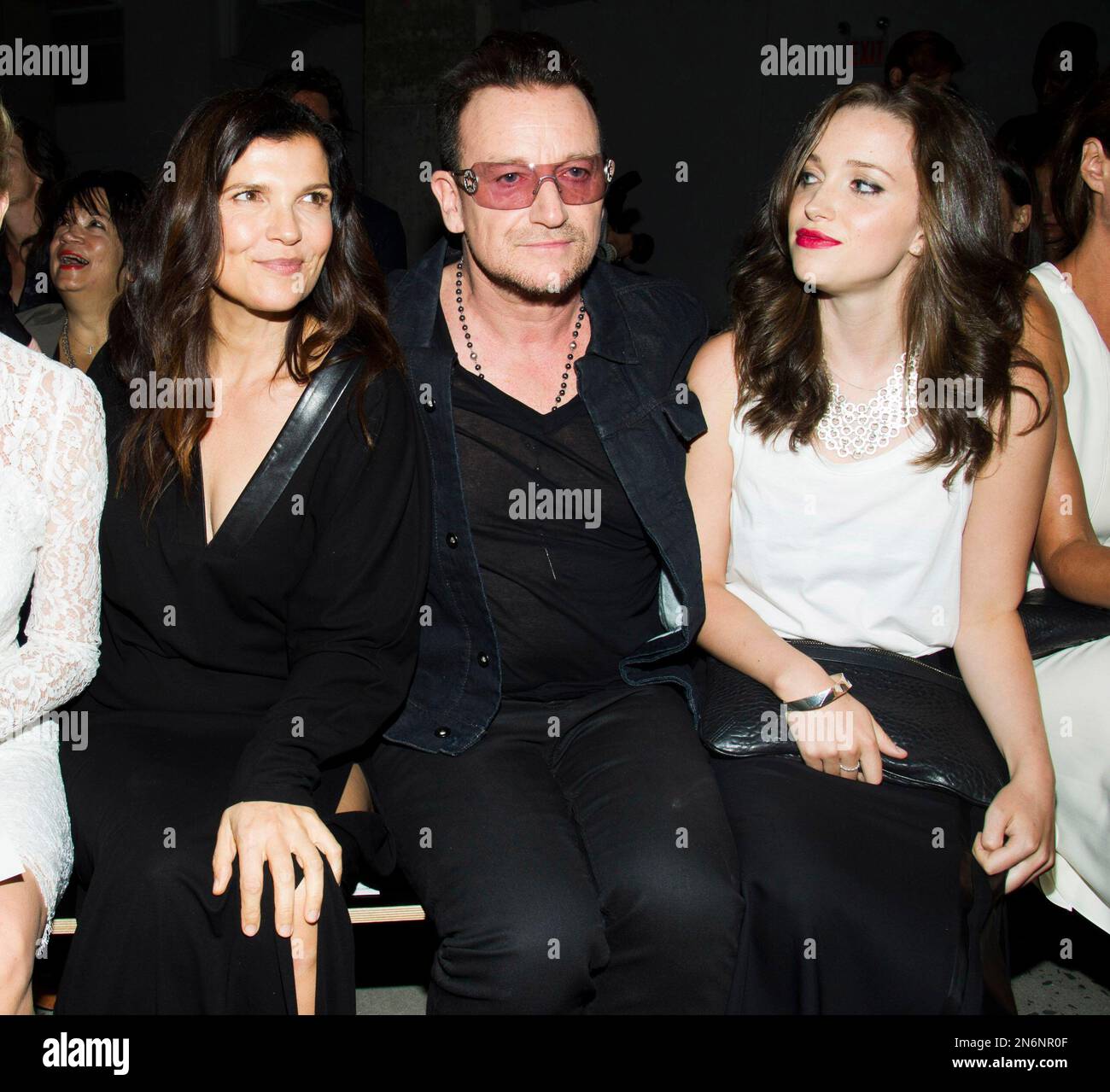 Bono and his wife Ali Hewson, left, and daugter Jordan Hewson attend ...