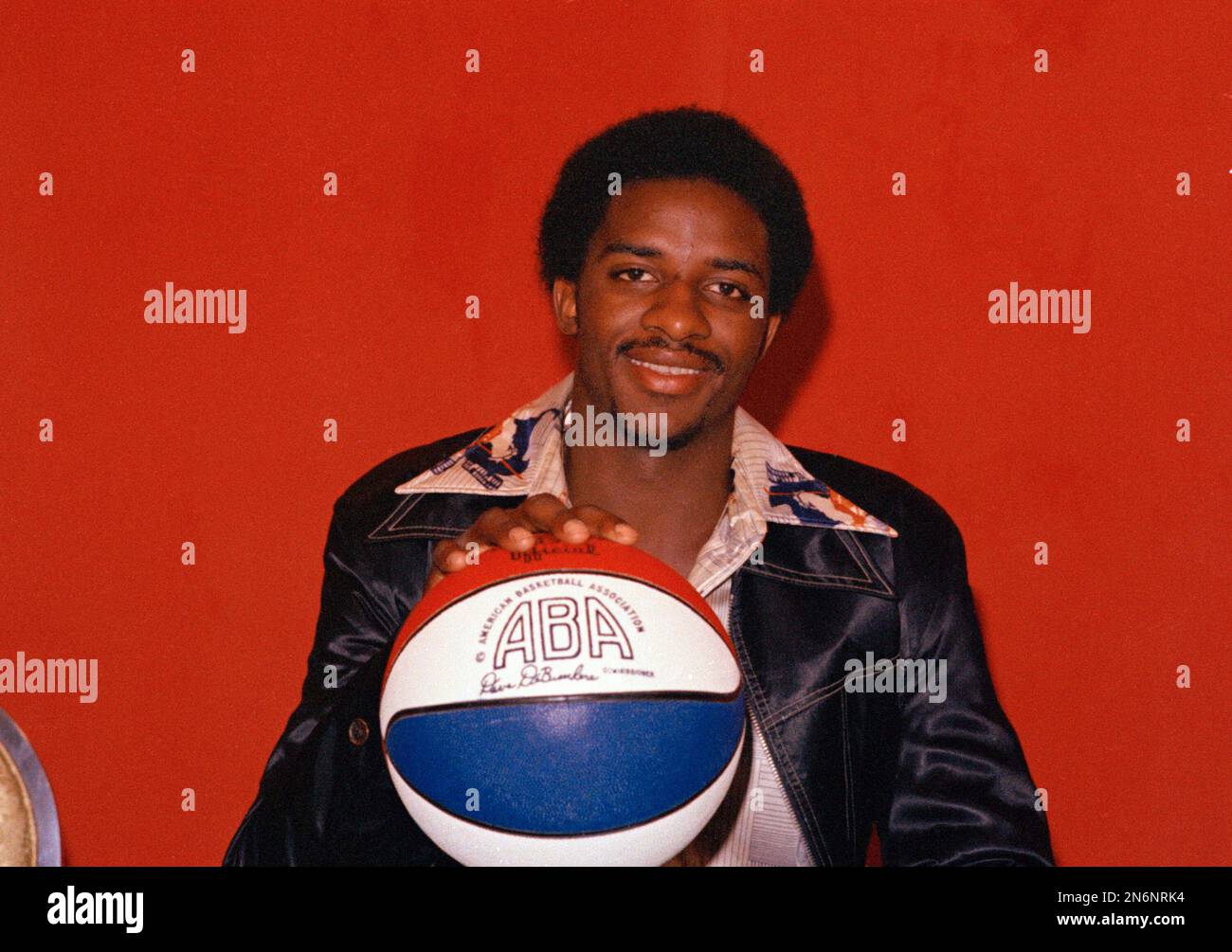 Basketball player David Thompson, July 16, 1975. Thompson is the new ...