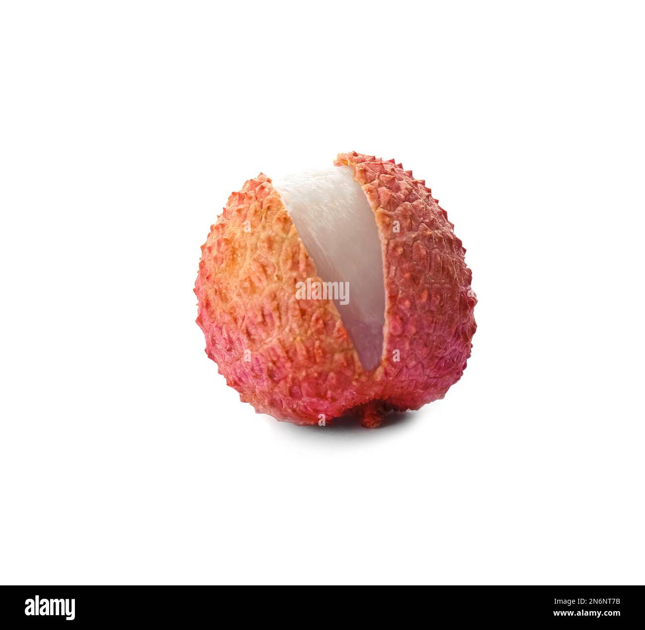 Whole ripe lychee fruit isolated on white Stock Photo - Alamy
