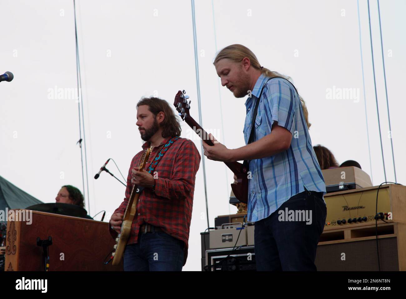 The Black Crowes performs with guest Derek Trucks on day 4 of the Lockn ...
