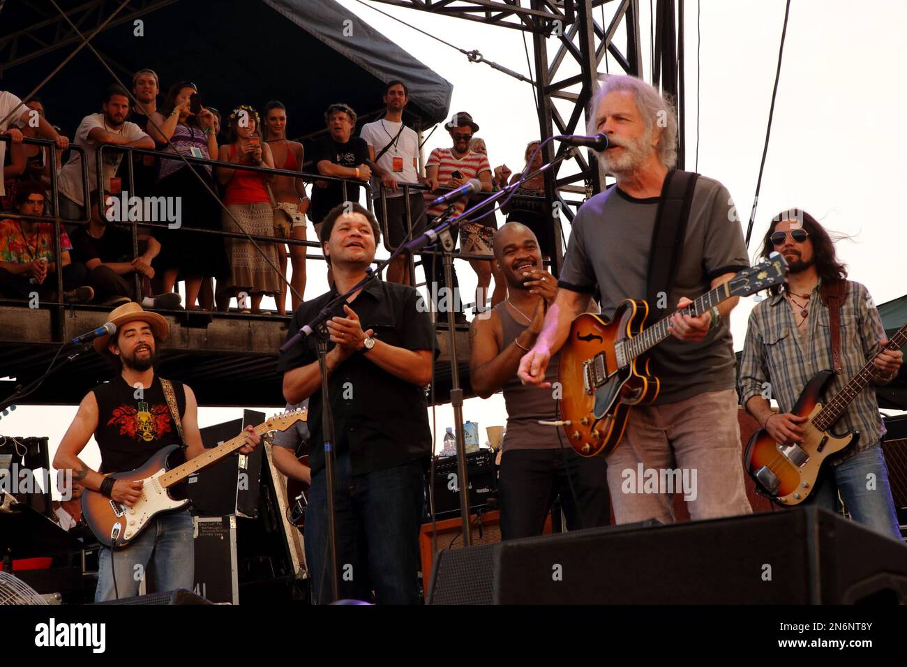 The Black Crowes performs with guest Bob Weir on day 4 of the Lockn ...