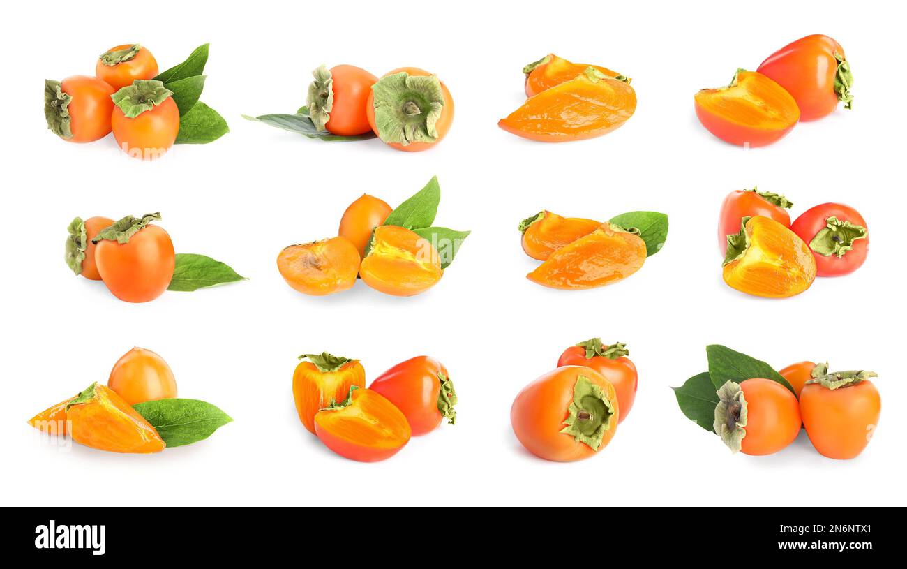 Fresh ripe persimmons on hi-res stock photography and images - Alamy