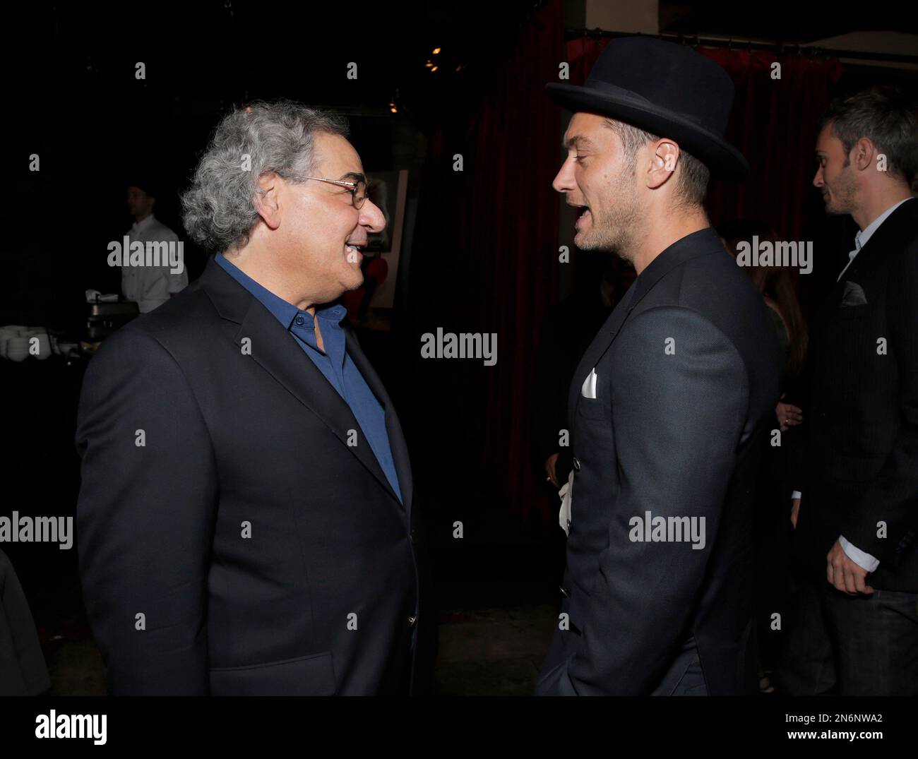 Fox Searchlight President Steve Gilula and Jude Law attend the party ...