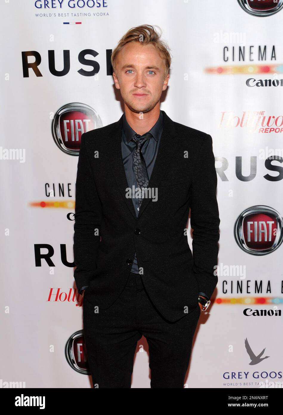 Tom Felton arrives at Universal Pictures "RUSH" premiere after party ...
