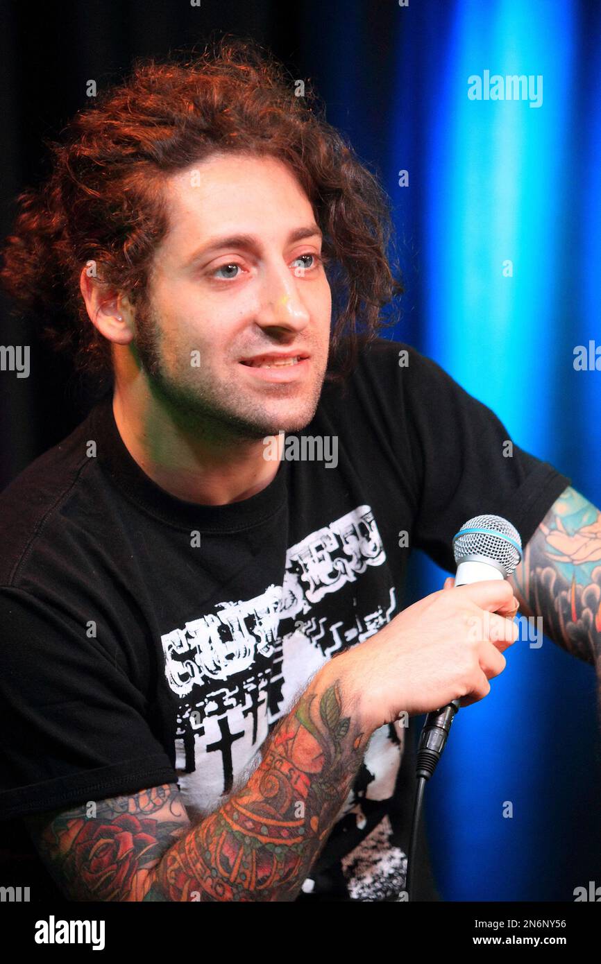 Joe Trohman of the rock band Fall Out Boy visits Radio 104.5 ...