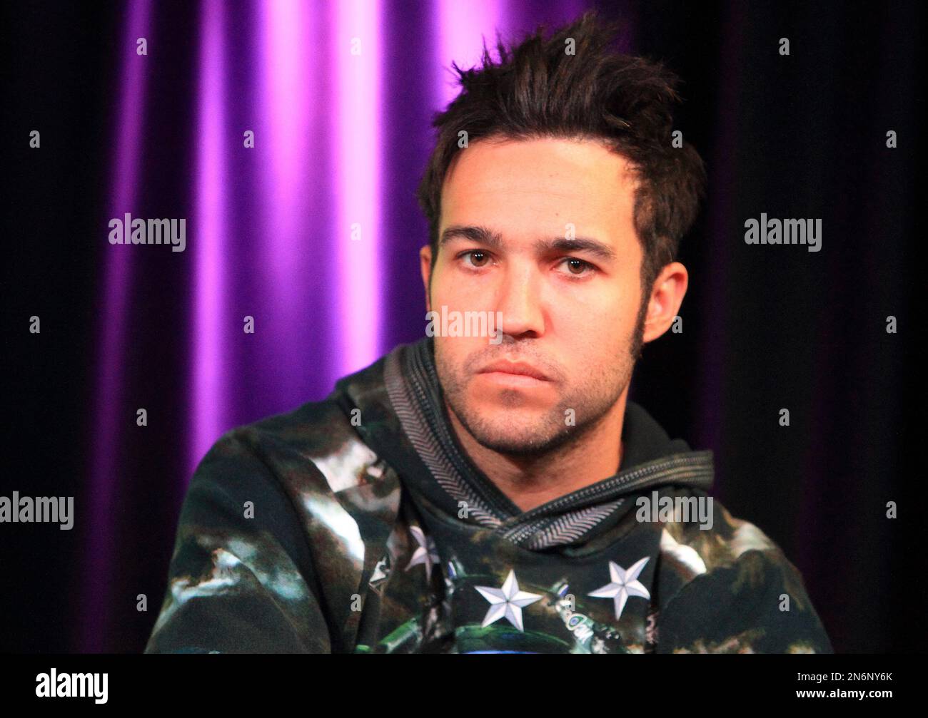 Pete Wentz of the rock band Fall Out Boy visits Radio 104.5 Performance ...