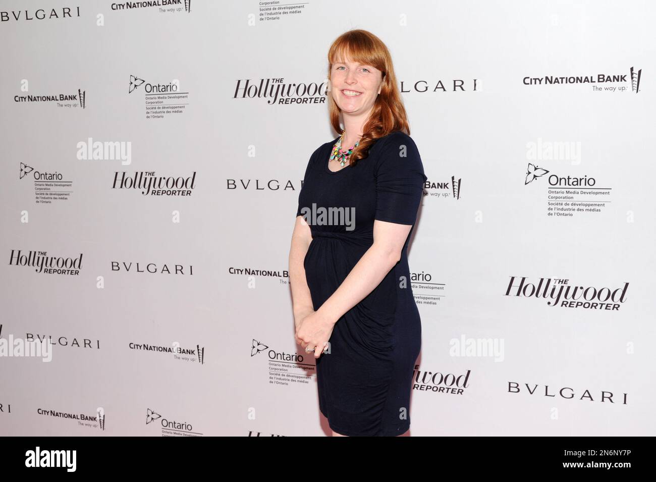 Sarah Glinsky arrives at The Hollywood Reporter's 2013 TIFF Cocktail ...