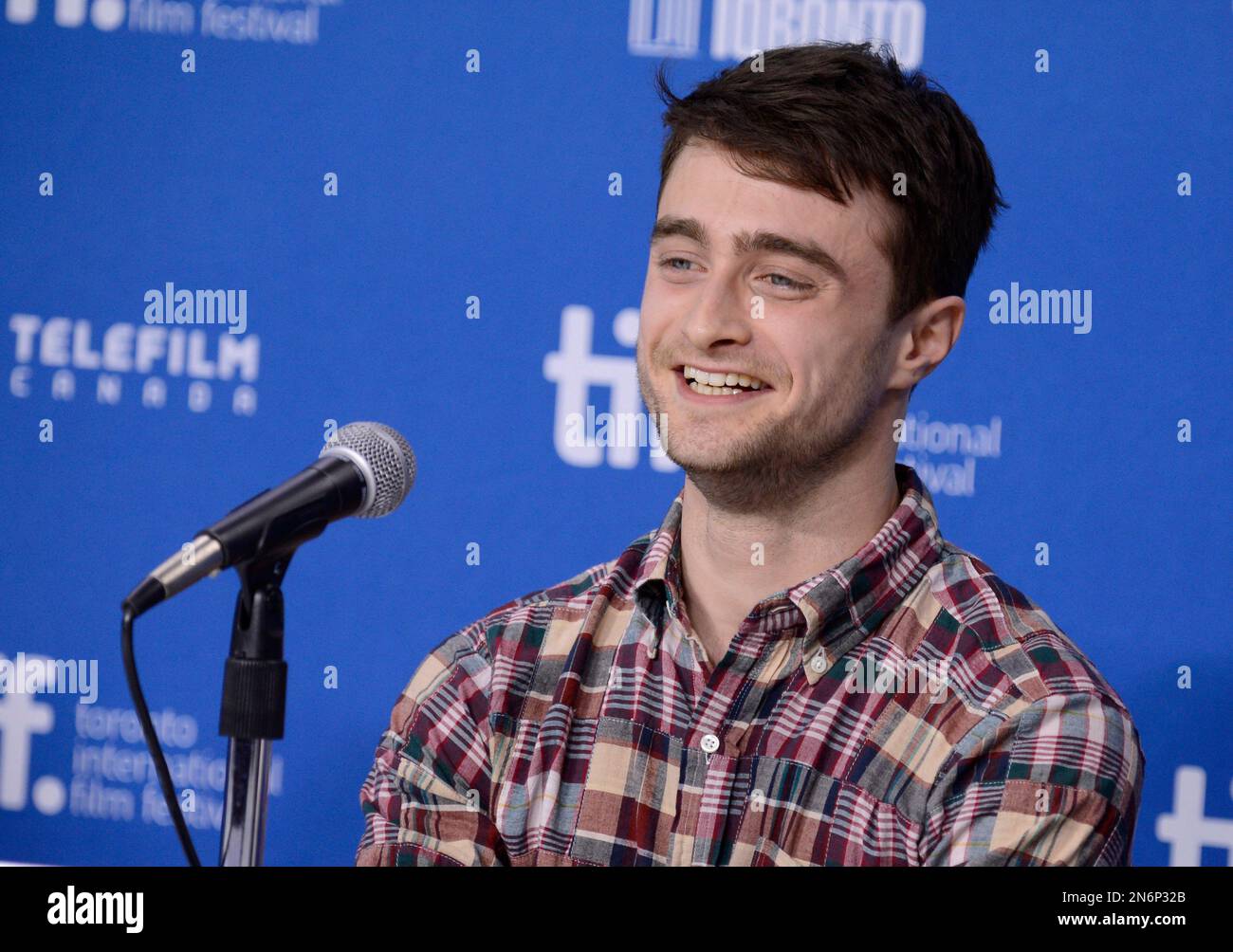Daniel Radcliffe attends the press conference for "The F Word" on day 4 ...