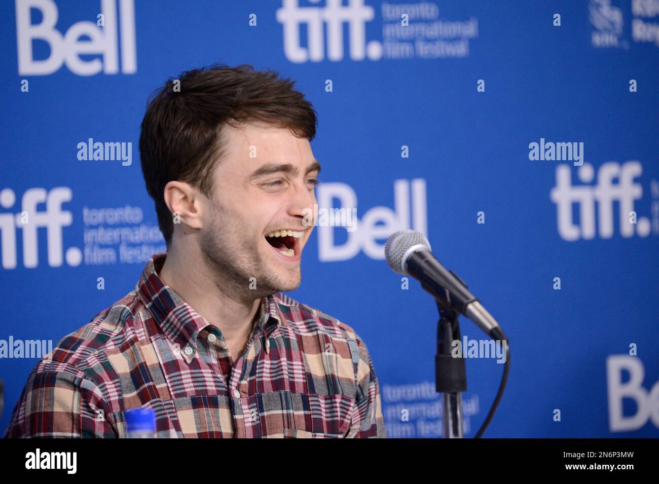 Daniel Radcliffe attends the press conference for "The F Word" on day 4 ...