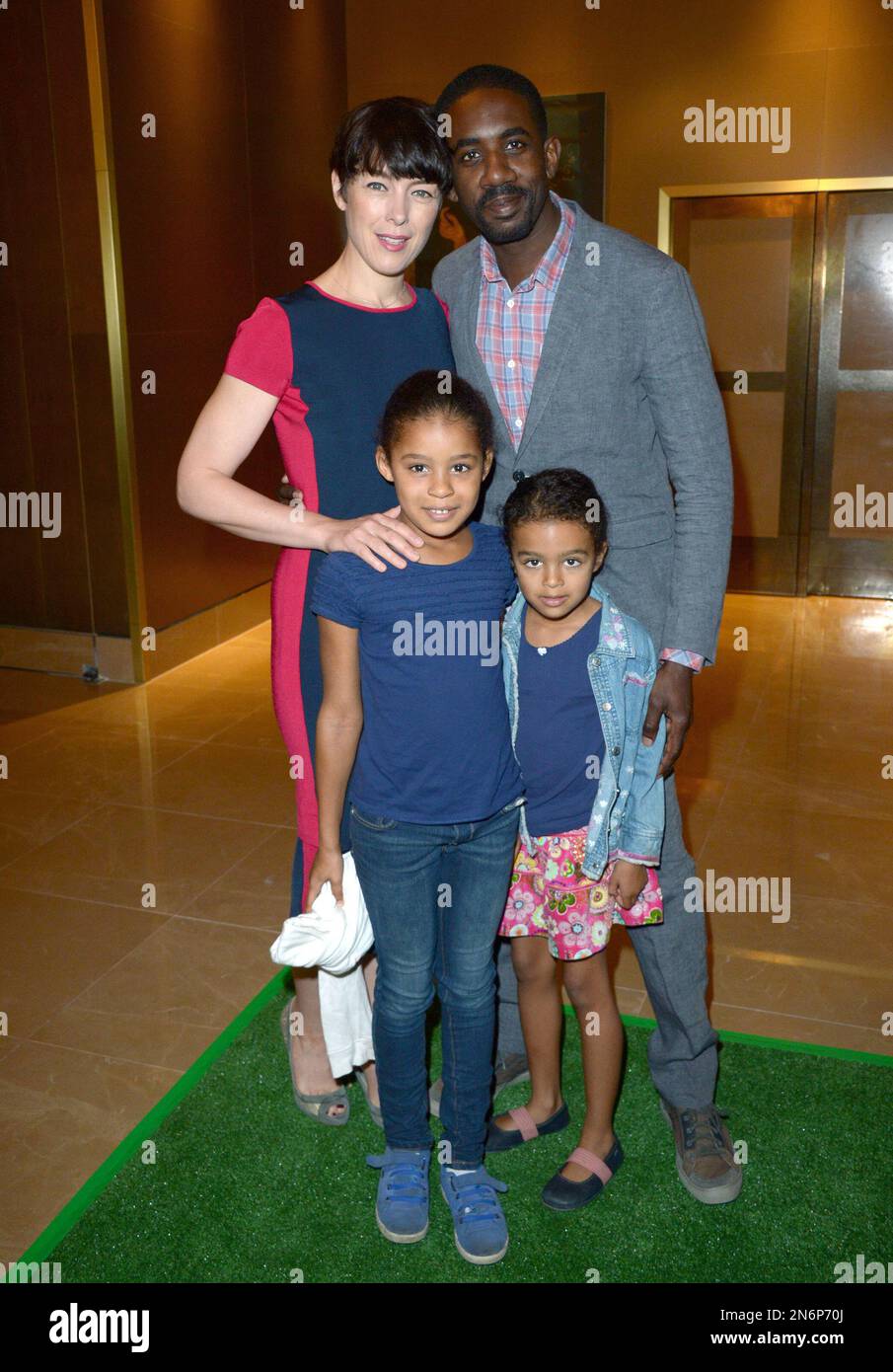 Olivia Williams, Rhashan Stone and daughters attend the UK Premiere of ...