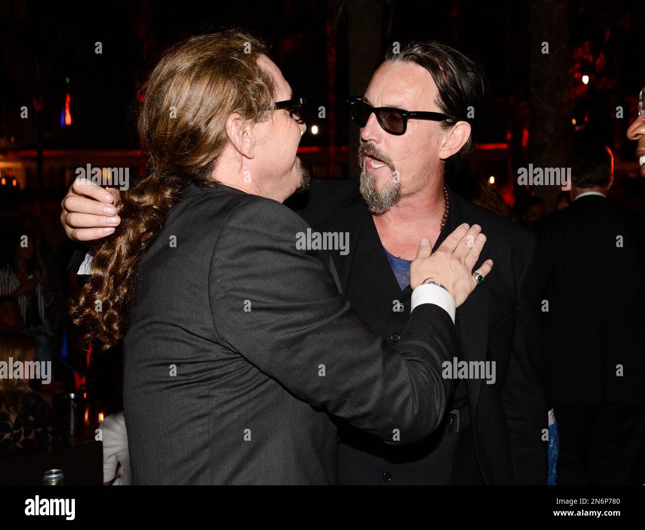 Show creator Kurt Sutter, left, and actor Tommy Flanagan attend the after party for the season ...