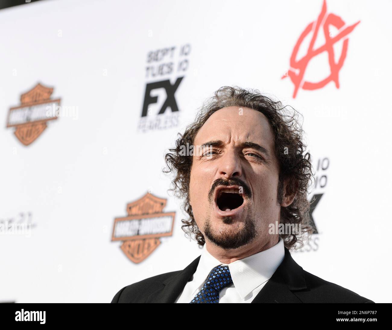 Actor Kim Coates arrives on the red carpet at the season six premiere ...