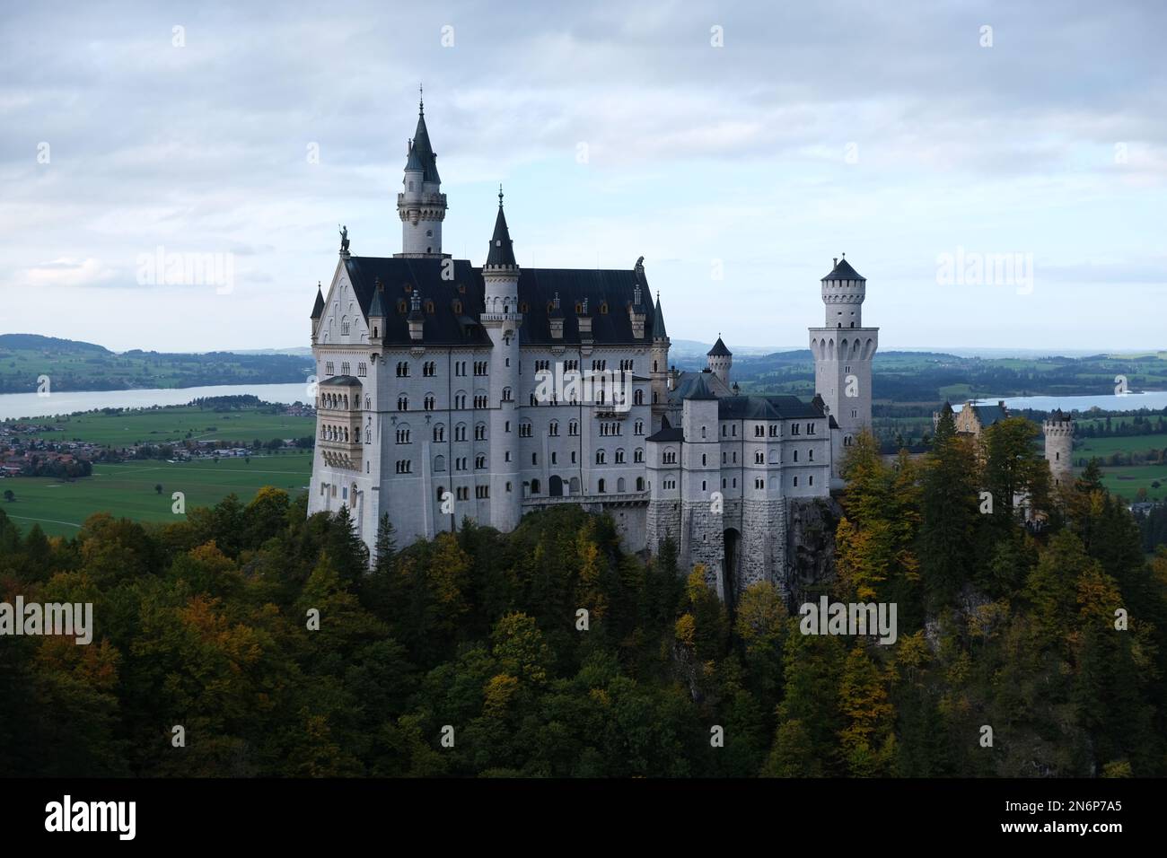 Neuschwanstein castle against backdrop hi-res stock photography and images - Alamy