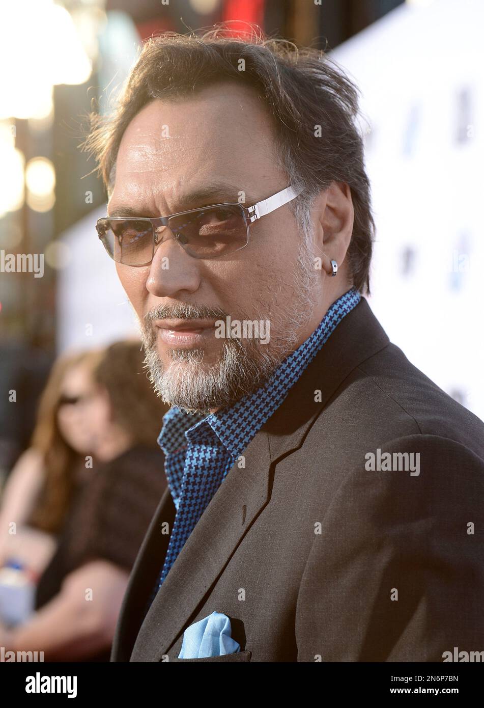 Actor Jimmy Smits arrives on the red carpet at the season six premiere ...