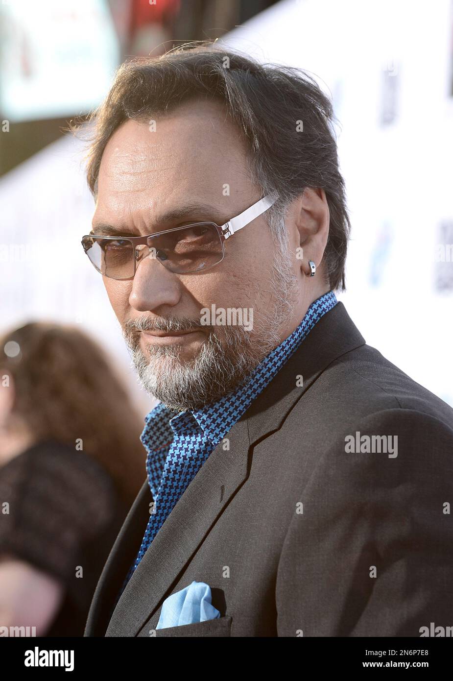 Actor Jimmy Smits arrives on the red carpet at the season six premiere ...