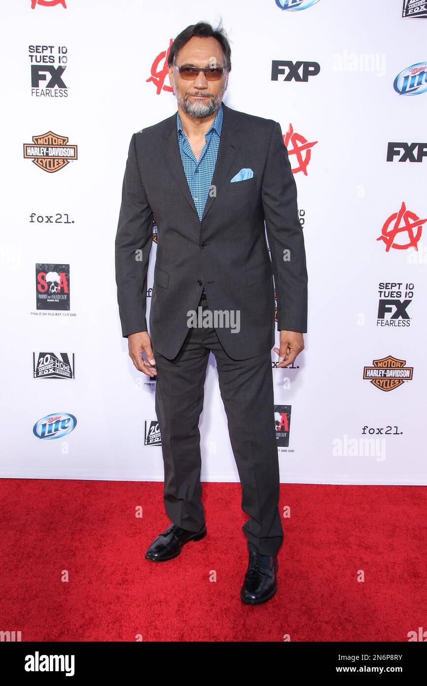 Actor Jimmy Smits arrives at the season 6 premiere screening of "Sons ...