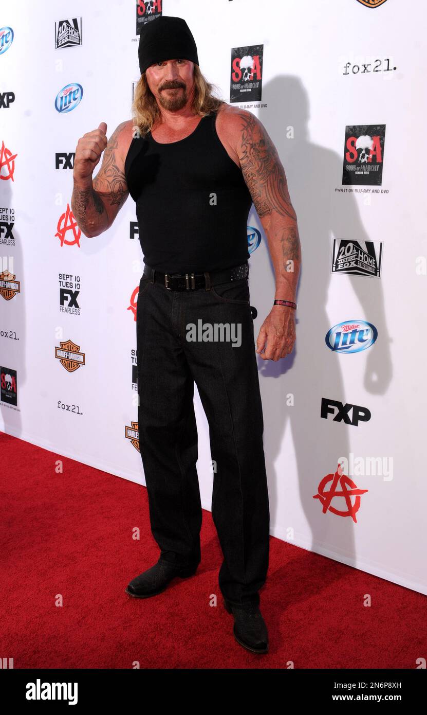 Rusty Coones arrives at FX's "Sons of Anarchy" Season 6 Premiere Screening and Party, on ...