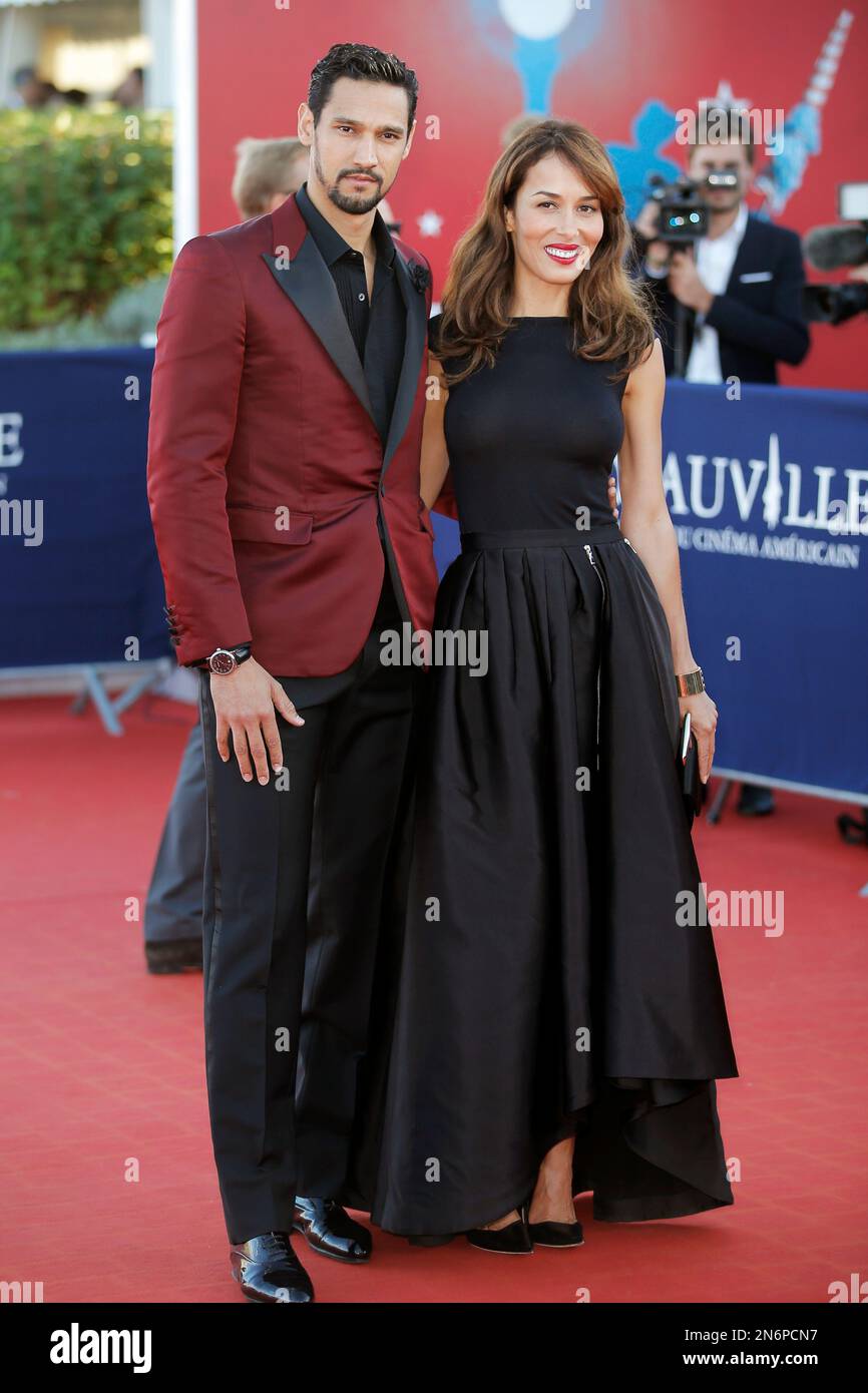 Actress Dolores Chaplin, right, and actor Stany Coppet arrive for the ...