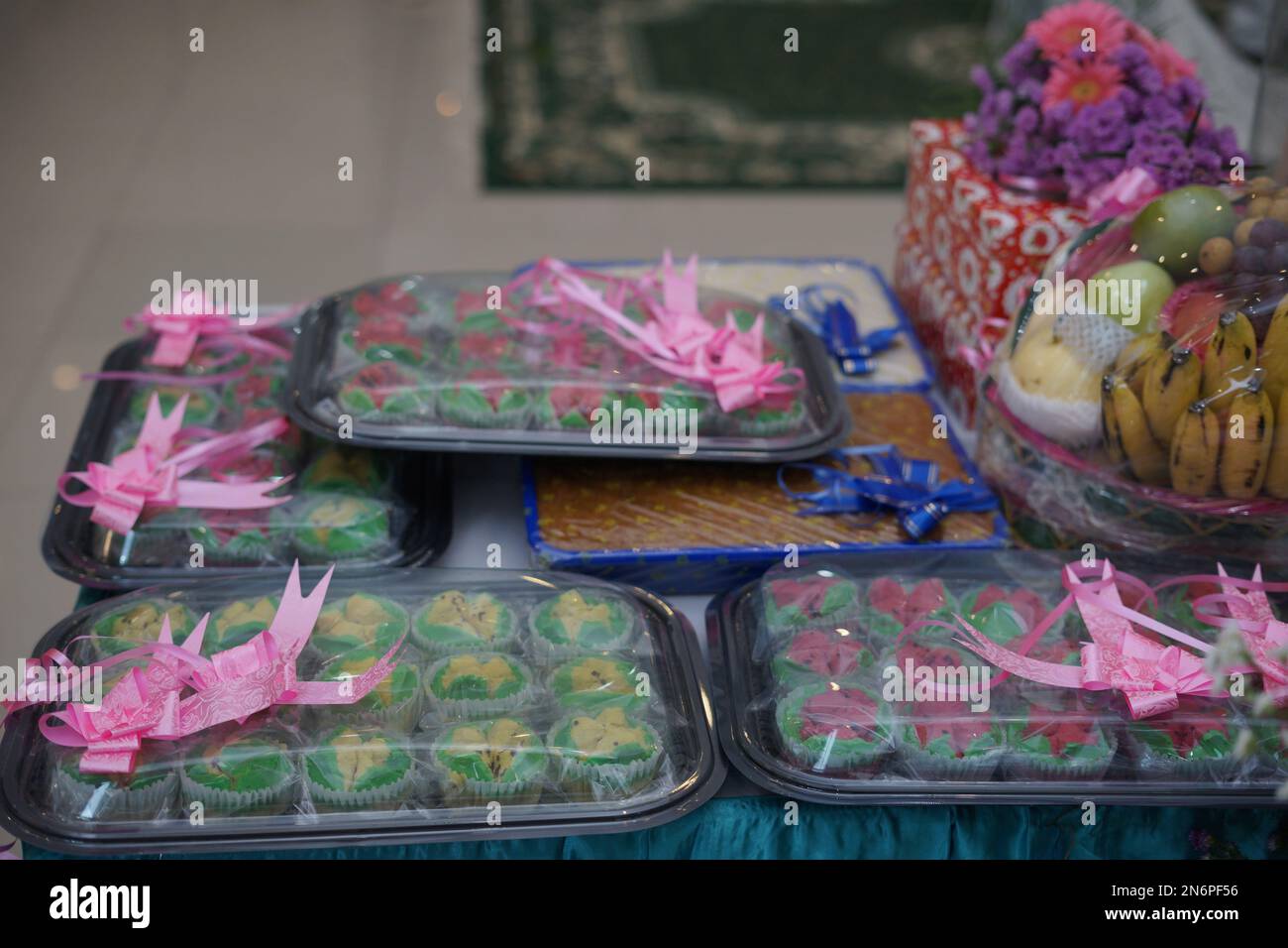 Wedding gift on a table for traditional wedding ceremony Stock Photo ...