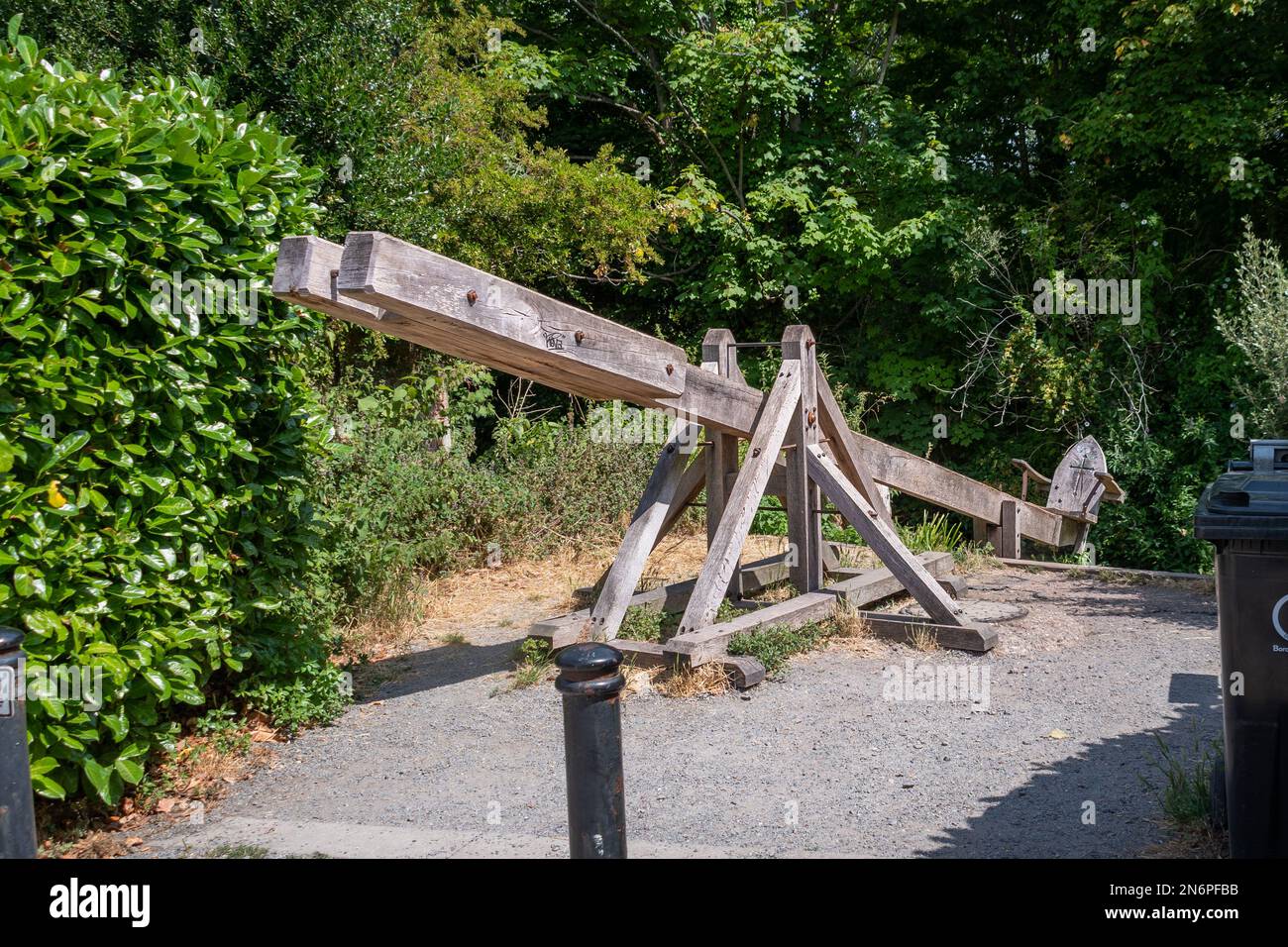 Cucking stool medieval hi-res stock photography and images - Alamy