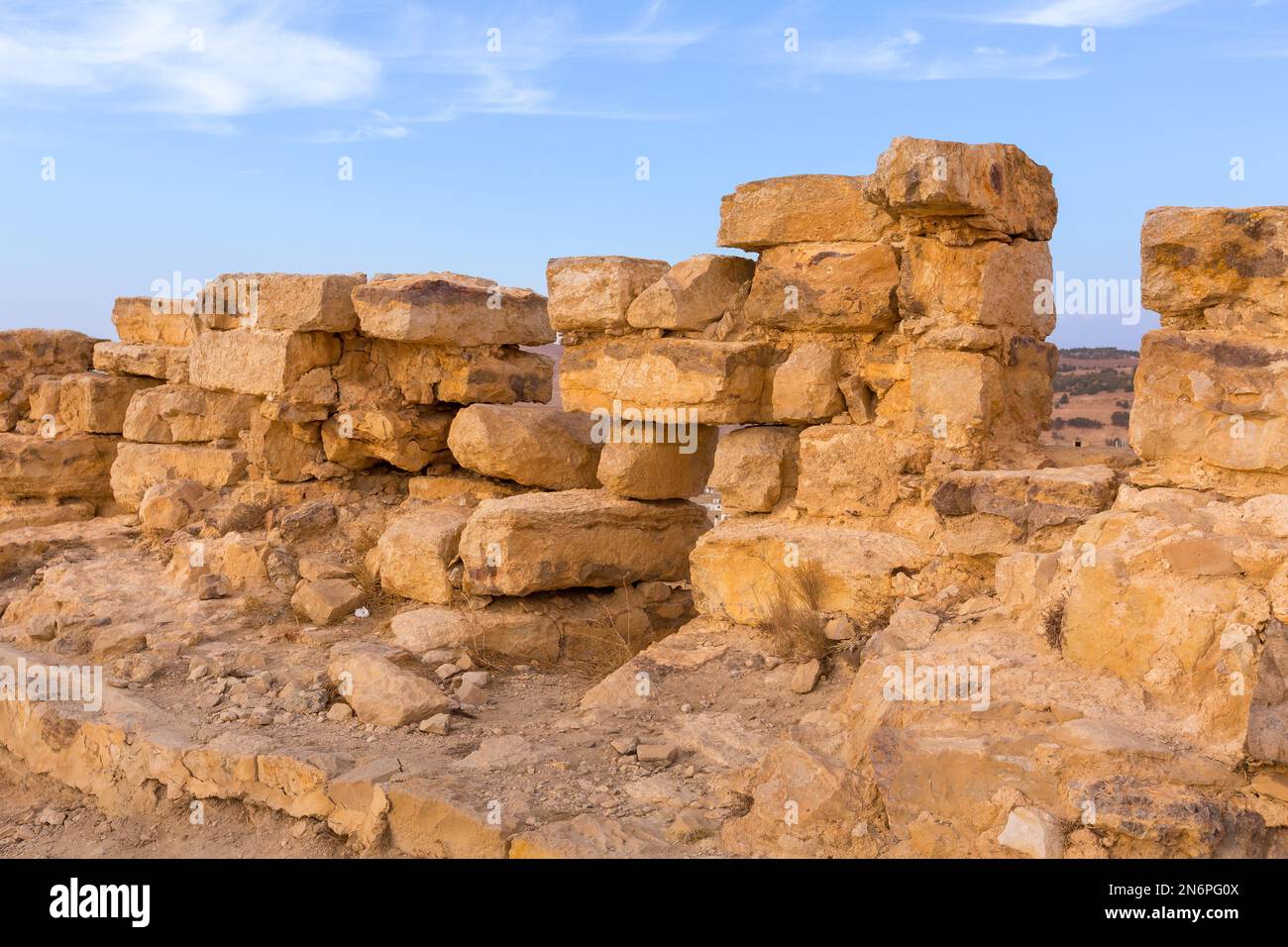 Al Karak or Kerak, Jordan Medieval Crusaders Castle ruins in the center ...