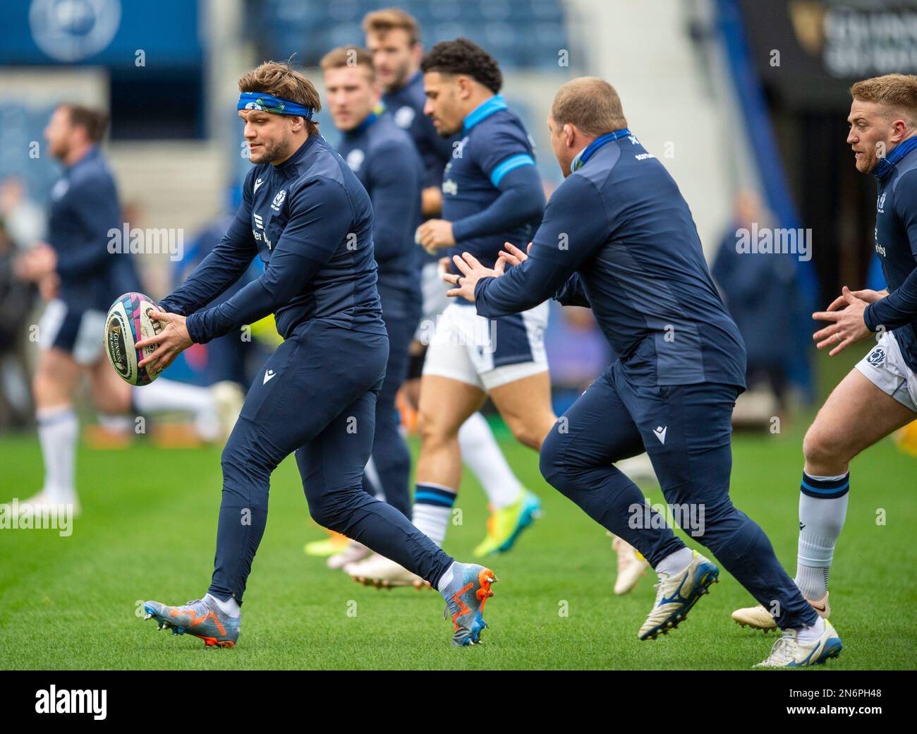 10th February 2023: Guinness Six Nations 2023. ScotlandÕs George Turner ...