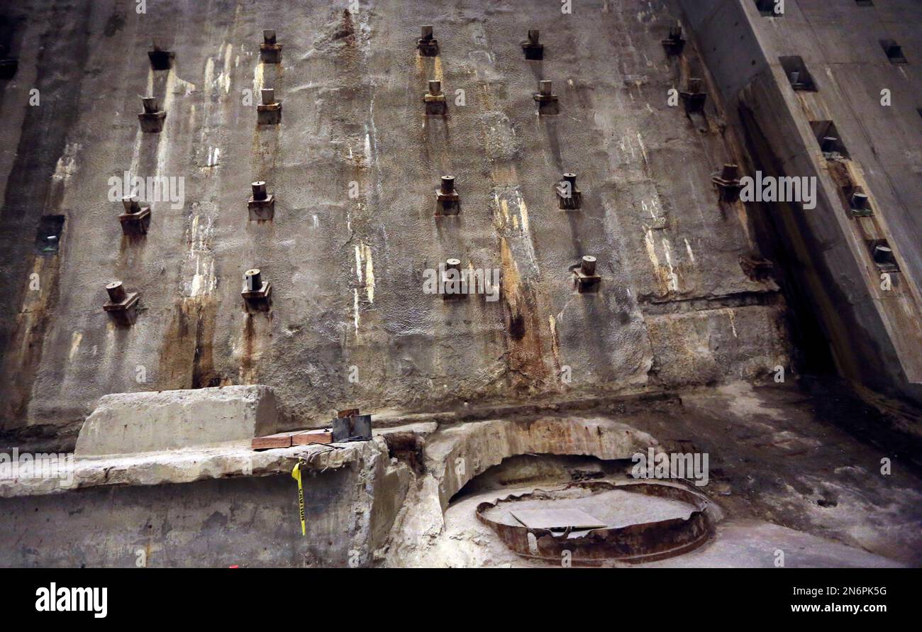 The slurry Wall, part of the World Trade Center's original foundation ...